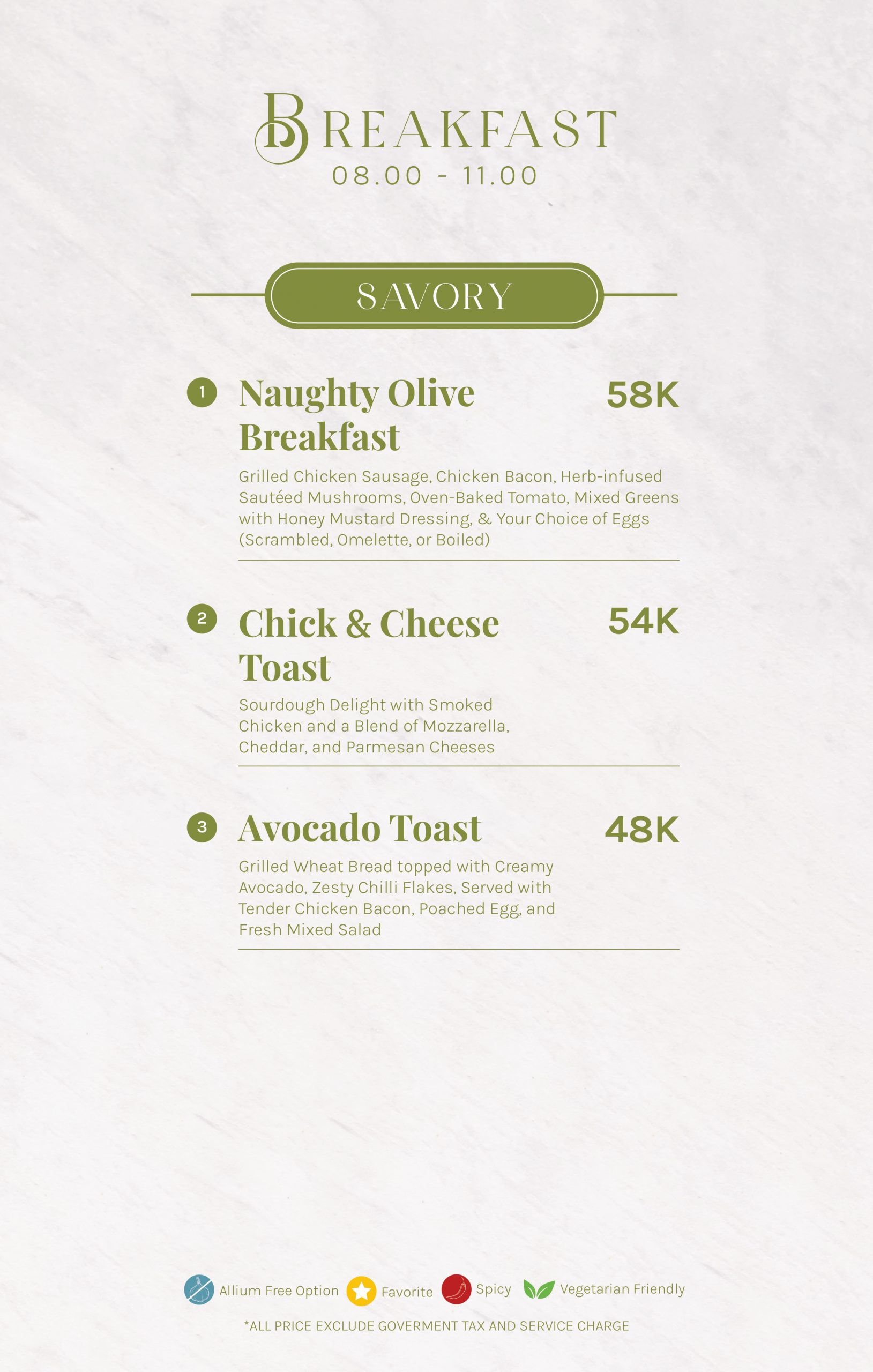 Menu | Naughty Olive